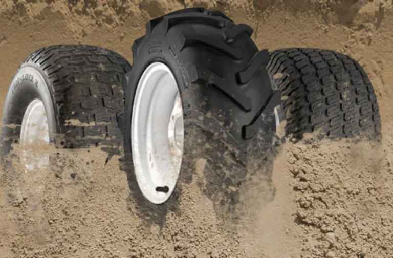 The right lawn mower tire for dirt